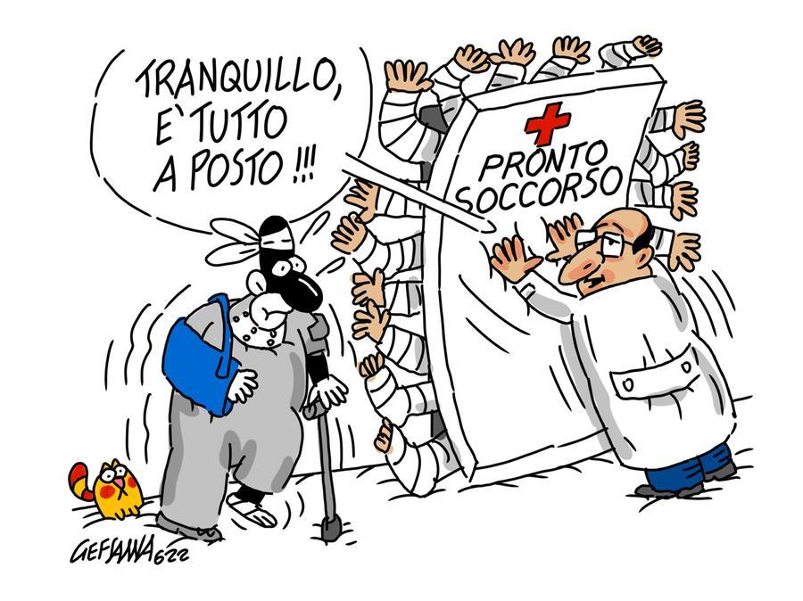 La vignetta di Gef: I pronto soccorso sardi al collasso - La Nuova Sardegna