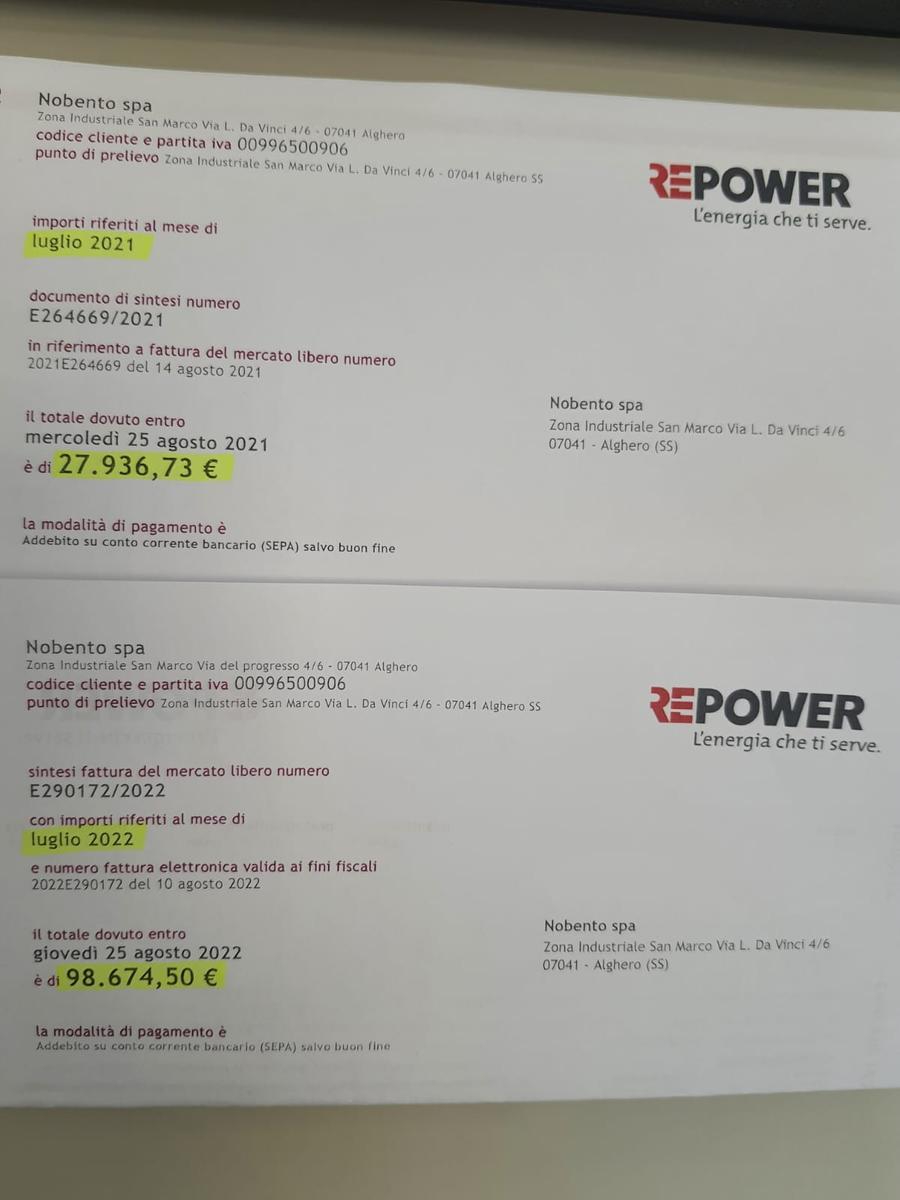 Nobento, bolletta da capogiro: da 28mila a 98mila euro La Nuova Sardegna