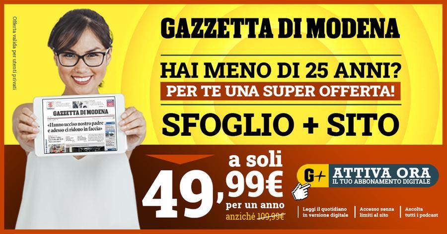 Abbonati alla Gazzetta di Modena, la super offerta per gli under 25 ...