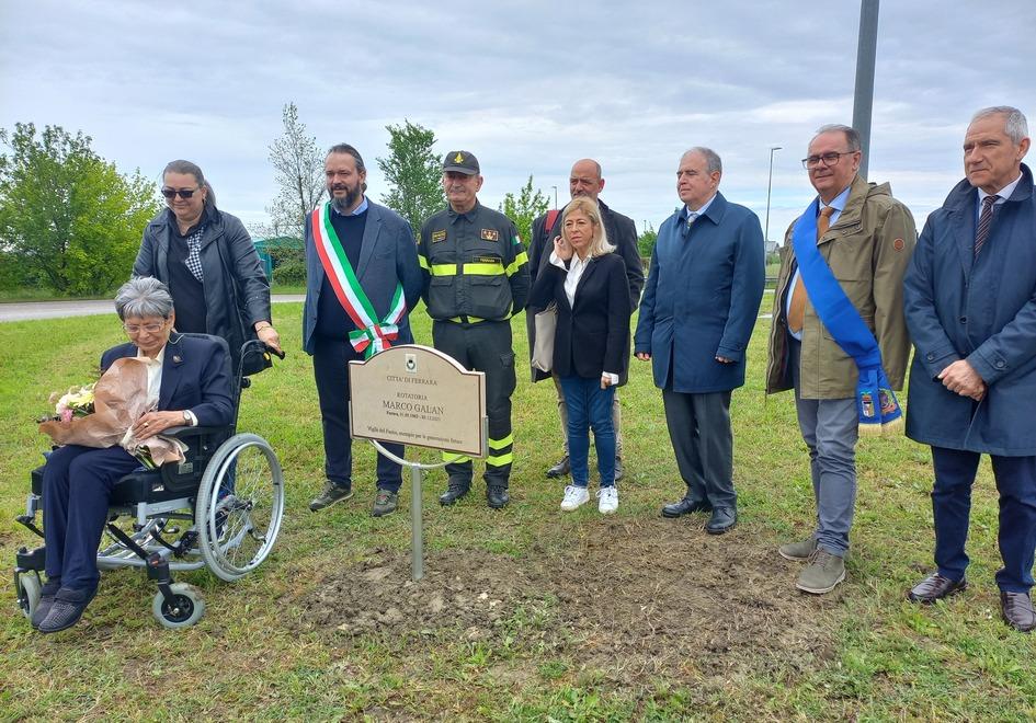 Ferrara, rotatoria intitolata a Marco Galvan - La Nuova Ferrara