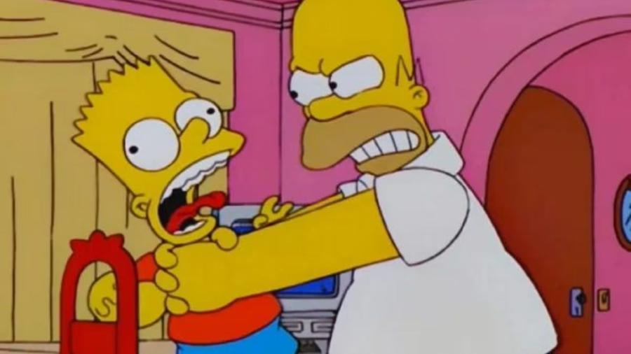 Simpson, Homer non strangolerà più il figlio Bart: «I tempi sono ...