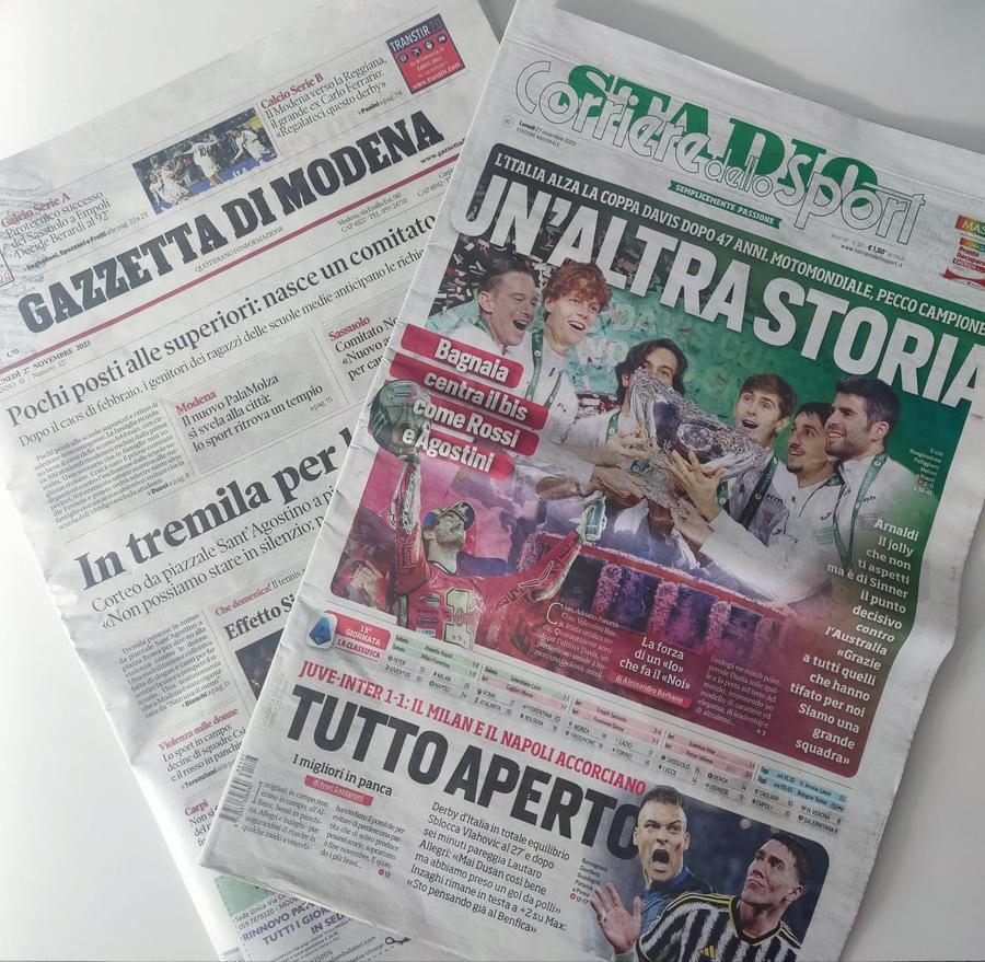 L’abbinamento Gazzetta di Modena-Corriere dello Sport Stadio a 1,70 ...