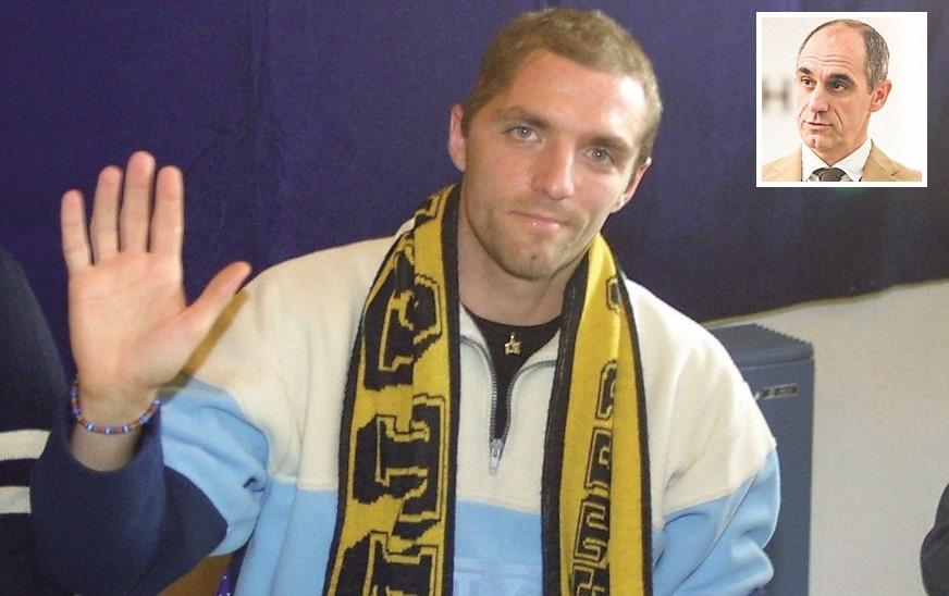 Pugno di Massimiliano Ferrigno a Francesco Bertolotti durante Como ...