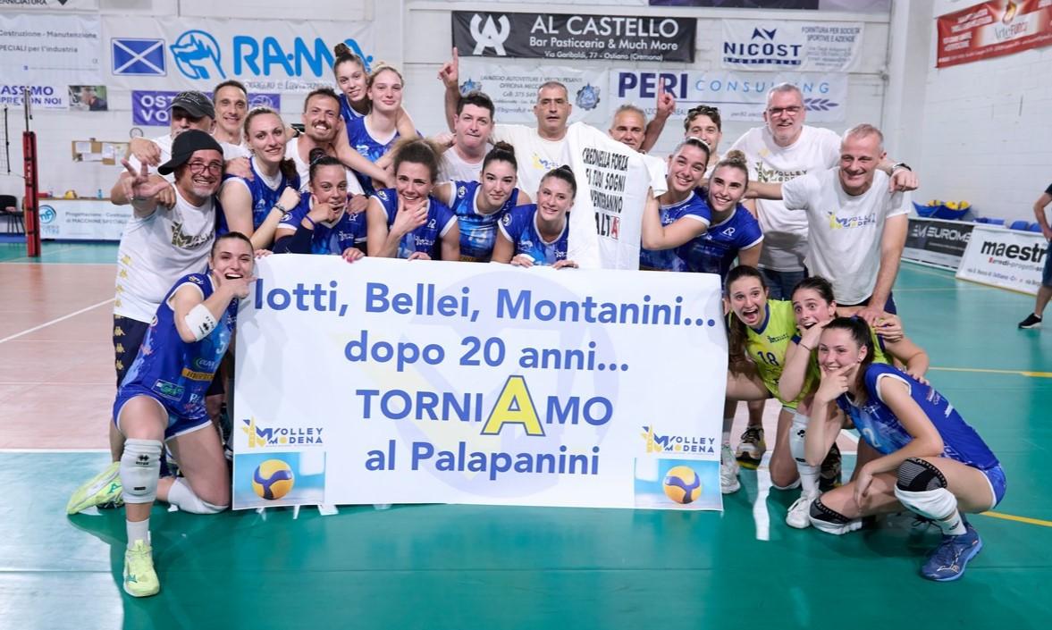 Pallavolo Femminile: Volley Modena promosso, torna in Serie A dopo 20 ...