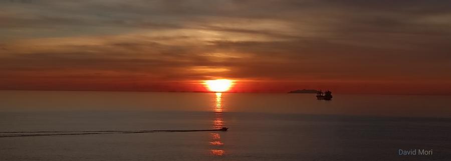 Livorno e il tramonto da Calafuria di David Mori - Il Tirreno