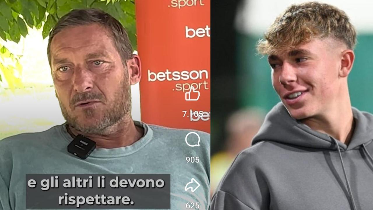 Francesco Totti difende il figlio Cristian dagli insulti sul fisico: «È ...