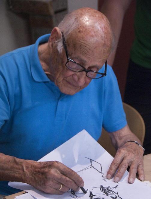 L'artista Giorgi Michetti compie 106 anni e festeggia a Villa Paolina ...