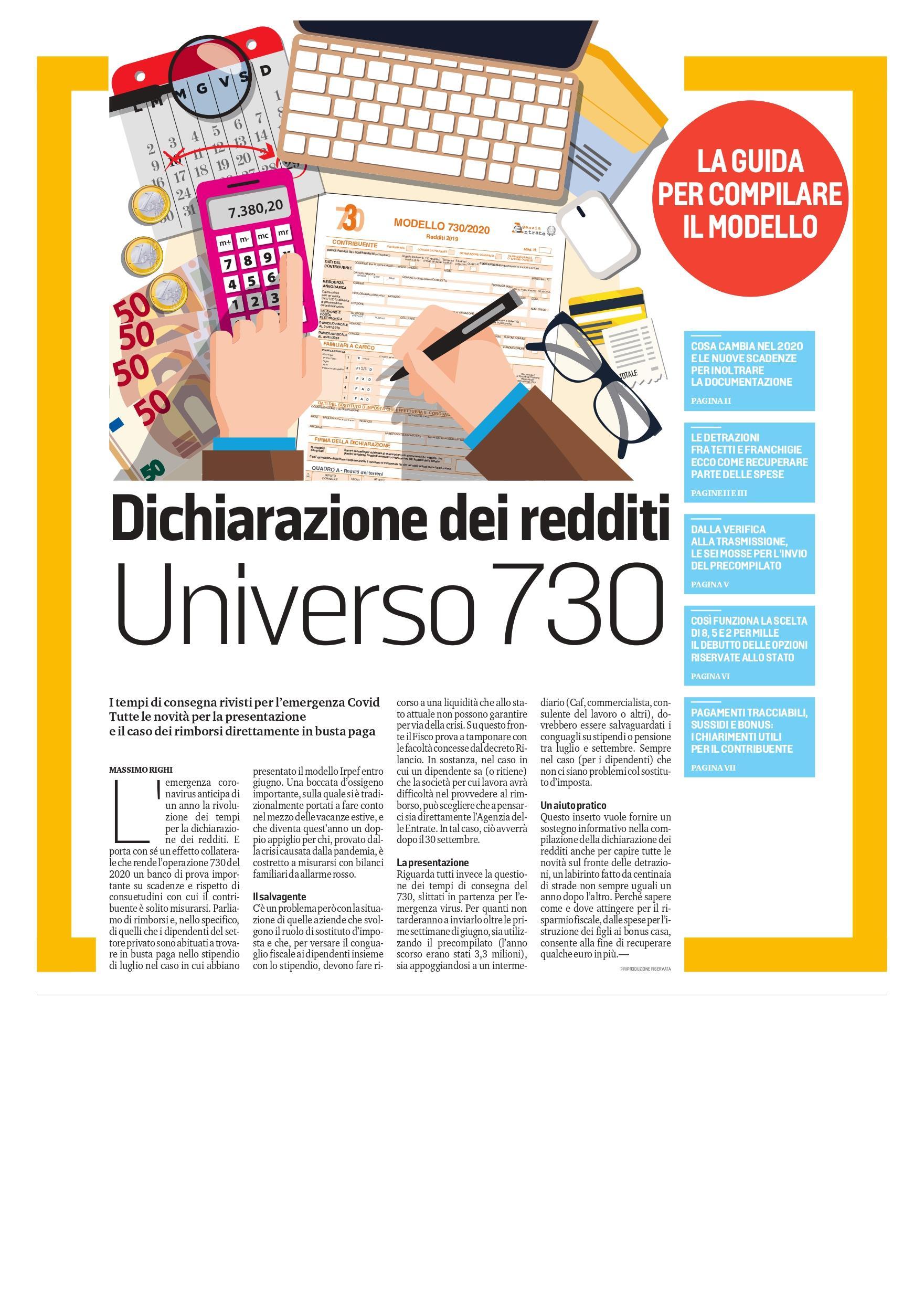 Universo 730, la guida alla dichiarazione dei redditi - La Nuova Ferrara