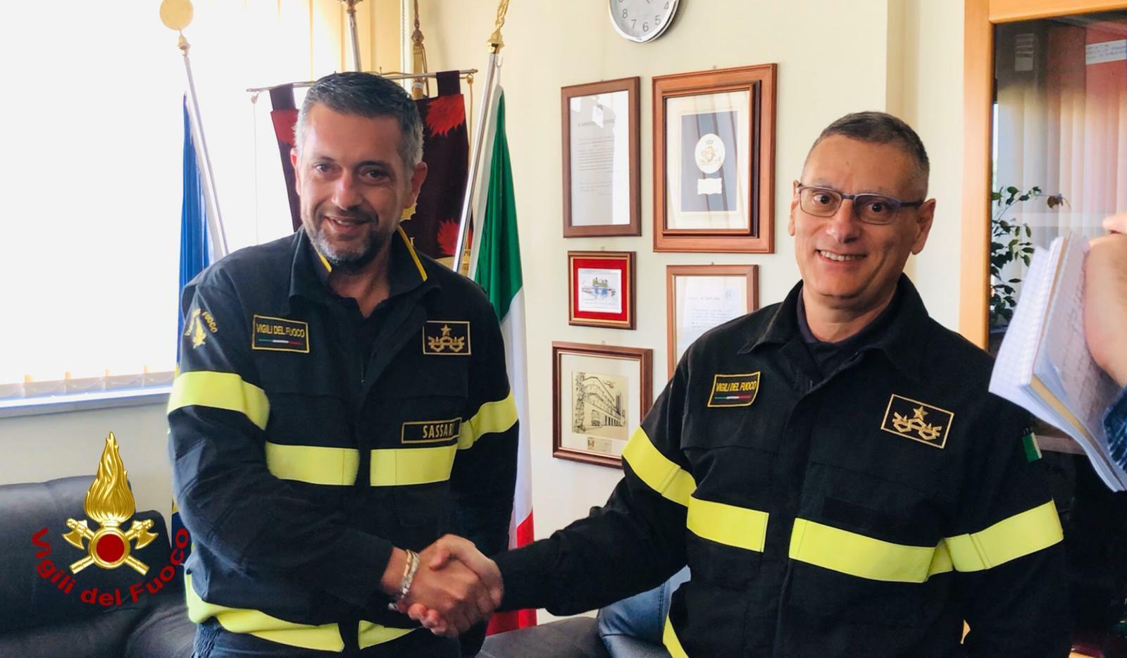 Sassari, nuovo comandante provinciale dei vigili del fuoco - La Nuova Sardegna