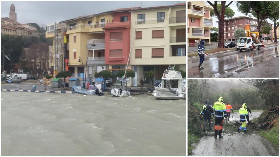 Libeccio sopra i 100 chilometri all’ora, paura e danni in Maremma e ...