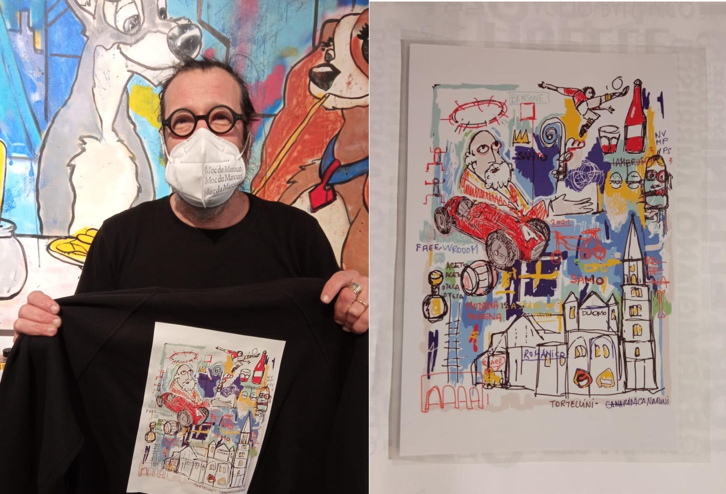 La maglietta-enciclopedia dei simboli di Modena Gazzetta di Modena