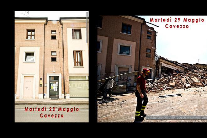 Terremoto/Cavezzo i palazzi prima e dopo la scossa del 29 maggio ...